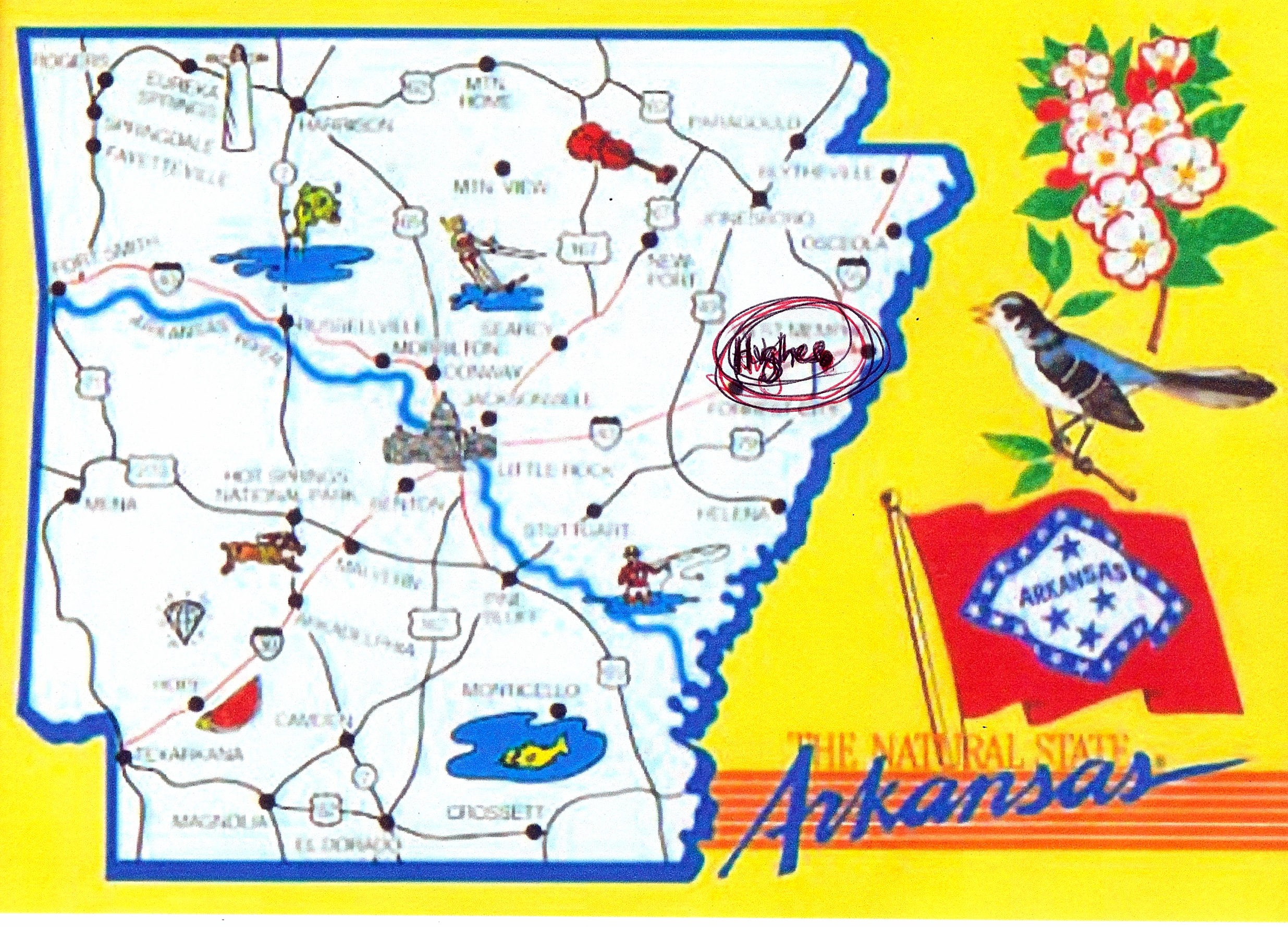 Map of Hughes, Arkansas Delta | Heifer 12 x 12